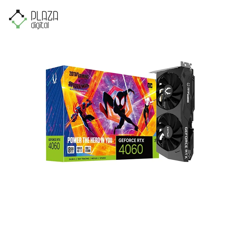 کارت گرافیک زوتاک مدل GeForce RTX 4060 8GB OC Spider-Man حافظه 8 گیگابایت